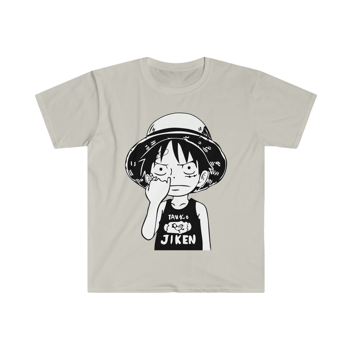 Luffy Picking His Nose Unisex Softstyle T-Shirt – Shujaa Tees